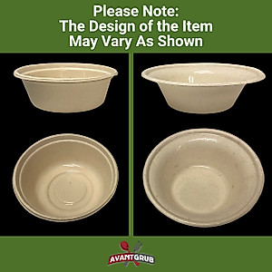 Durable Biodegradable Leak-Proof Disposable Bowls 50 Pk. Sturdy Plant-Based Gluten-Free Compostable Wheatstraw Fiber Container, Eco-Friendly Microwavable and Safe for Hot Cold or Pet Foods.