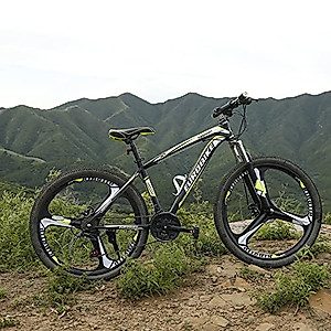 EUROBIKE Mountain Bike 27.5 for Men and Women X1 Frame Adult 3 Spoke Wheel (Yellow)