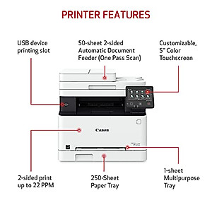 Canon Color imageCLASS MF656Cdw - All in One, Duplex, Wireless, Mobile-Ready Laser Printer with 3 Year Limited Warranty