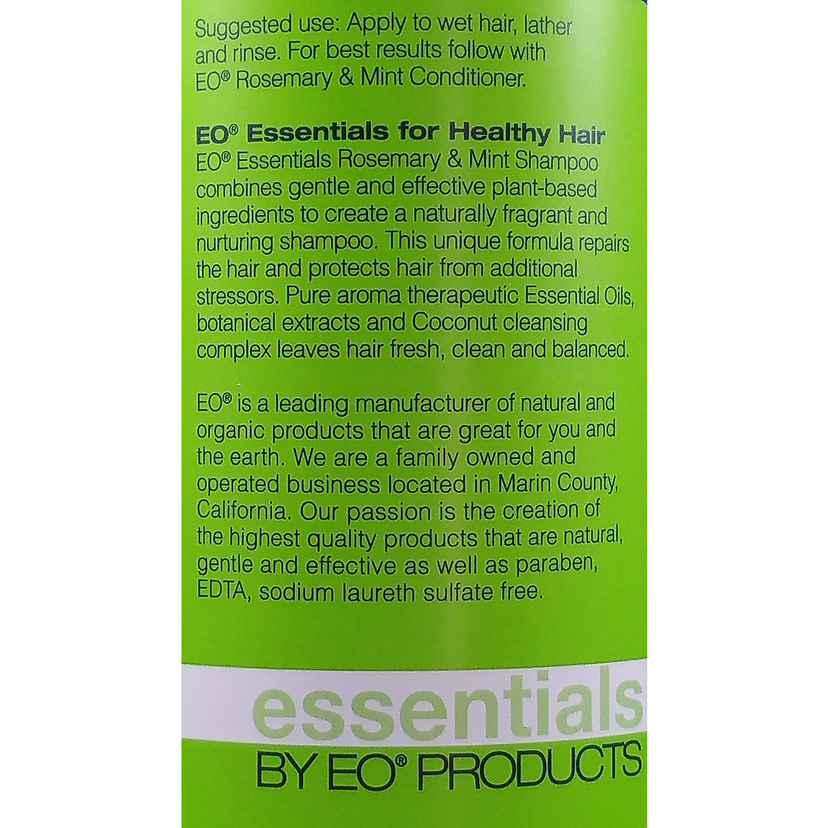 EO Botanical Volumizing, Rosemary + Mint, Shampoo & Conditioner 32oz Bundle