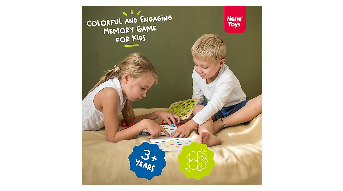 Nene Toys Ladybug Memory Game for Kids Age 3-5