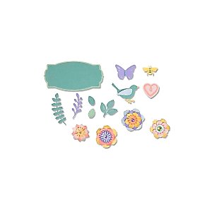 Sizzix Spring Things Dies, One Size, Multicolor