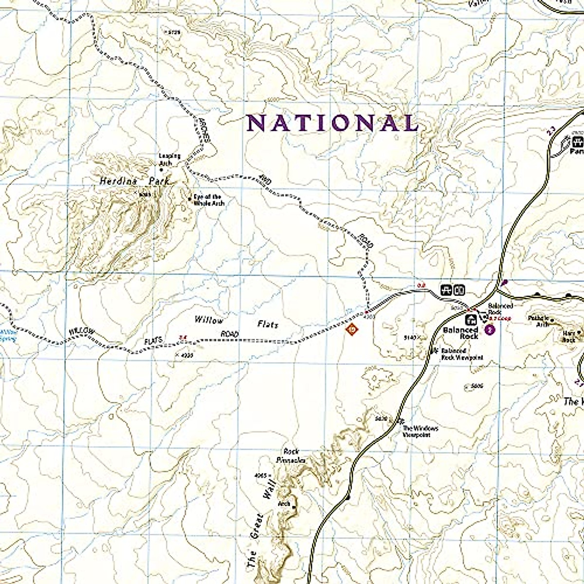 Arches National Park Map (National Geographic Trails Illustrated Map, 211)