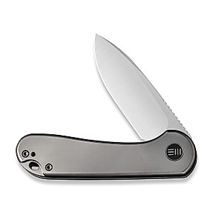 WeKnife Elementum Pocket Folding Knife 2.96in CPM 20CV Blade Titanium Handle Safety Frame Lock Good for EDC Camping Hunting Hiking and Outdoors WE18062X-1