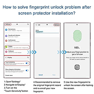 [2 Pack]YWXTW Support Fingerprint Unlock Screen Protector for Samsung Galaxy S22 Ultra 5G,Anti-Spy 9H Hardness Tempered Glass Film, Anti-Scratch with Easy Install Frame Case Friendly