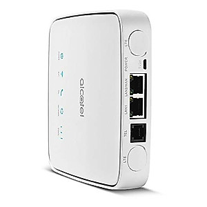 Router Alcatel Link Hub 4G LTE Unlocked Worldwide HH41NH Multibam 150 Mbps Wi-Fi (4G LTE USA Latin Caribbean Euro Asia Africa) + RJ45 Up to 32 Users HH41NH-2BTGMXA-1