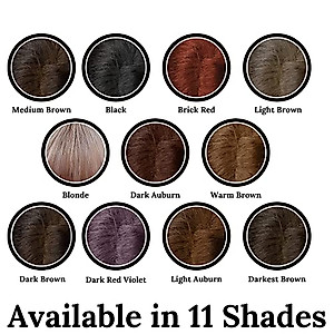 Hair Root Touch Up Powder – Root Cover Up Hair Powder – 11 True-to-Nature Root Concealer Shades – Zero Fragrance, Talc or Parabens – Hair Cover Hairline Powder by NuBeauti (With Brush, Warm Brown)