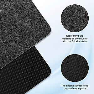 Heat Resistant Mats For Countertop 2 Pcs - Coffee Mat Heat Resistant Mat Kitchen Counter Protector Pad with Appliance Slider Function for Air Fryer, Microwave, Coffee Maker, Toaster