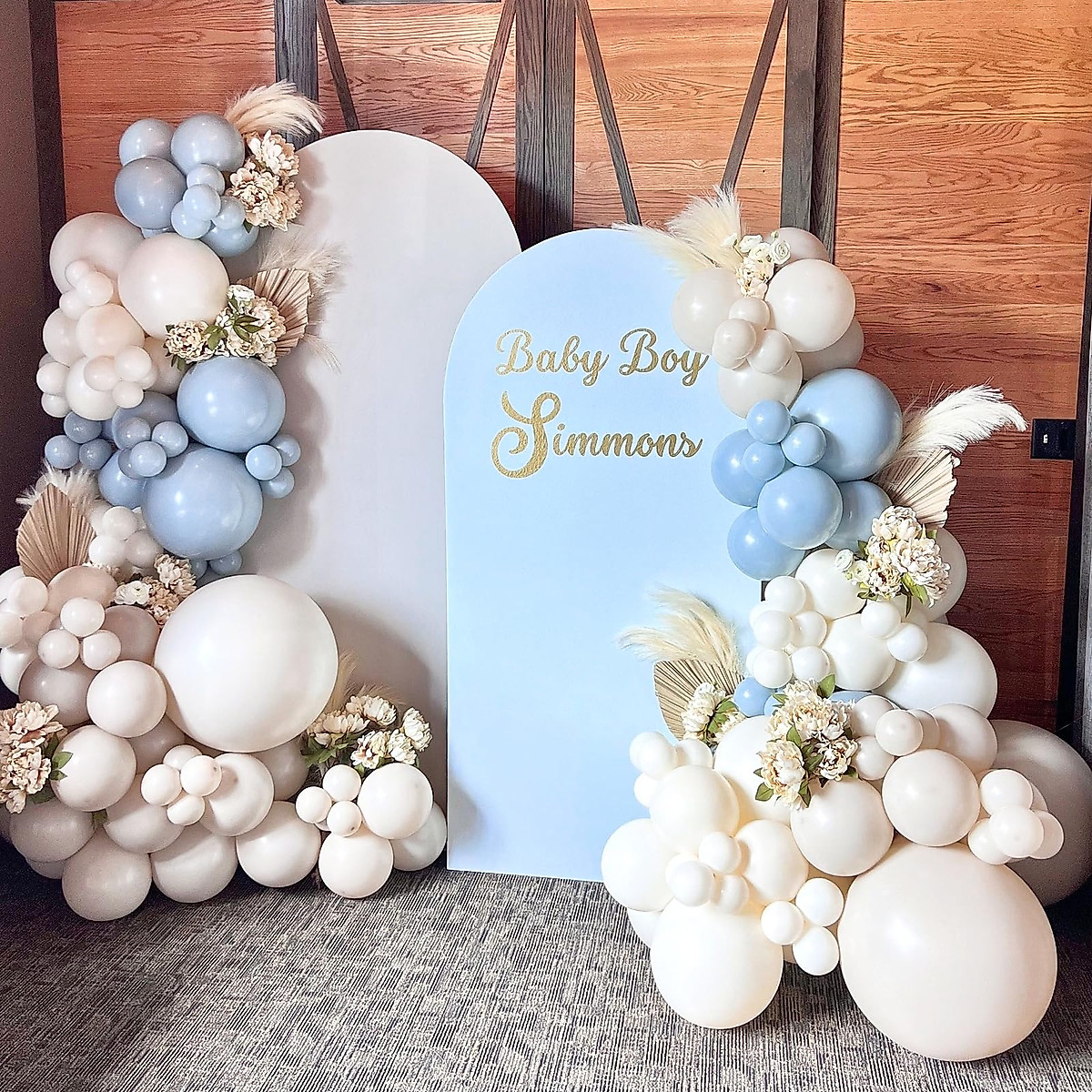 RUBFAC Sand White Balloons Latex Party Balloons 100pcs 12 Inch Helium Balloons for Wedding Bridal Baby Shower Graduation Anniversary Birthday Bachelorette Party Decoration, White Ribbon