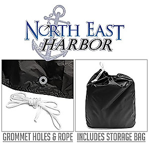 NEH Premium Waterproof Snow Blower Cover - (47" x 30" x 37") - Superior All Weather Protection Storage Cover - Black