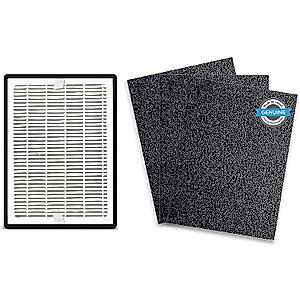 LEVOIT LV-H126 Air Purifier Replacement Filter, High-Efficiency Activated Carbon Filter, 3 Extra Pre-Filters, LV-H126-RF,Black