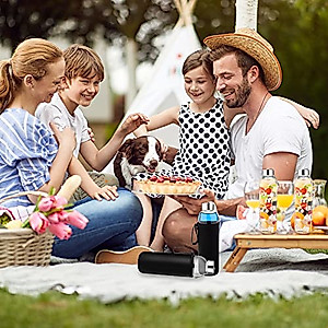 Eccliy 10 Pack 24 oz Glass Water Bottles Sets with Stainless Steel Lids and Sleeves Reusable Refillable Airtight Clear Glass Bottles with Carrying Loop for Juicing Beverages Travel Home Workout