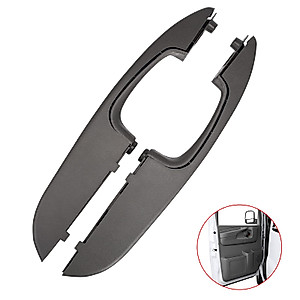 3mirrors Interior Door Pull Handle Front Driver & Passenger Side Armrest Handle Compatible with 2003-2019 Chevrolet Express or GMC Savana 1500 2500 3500 Van (Gray)