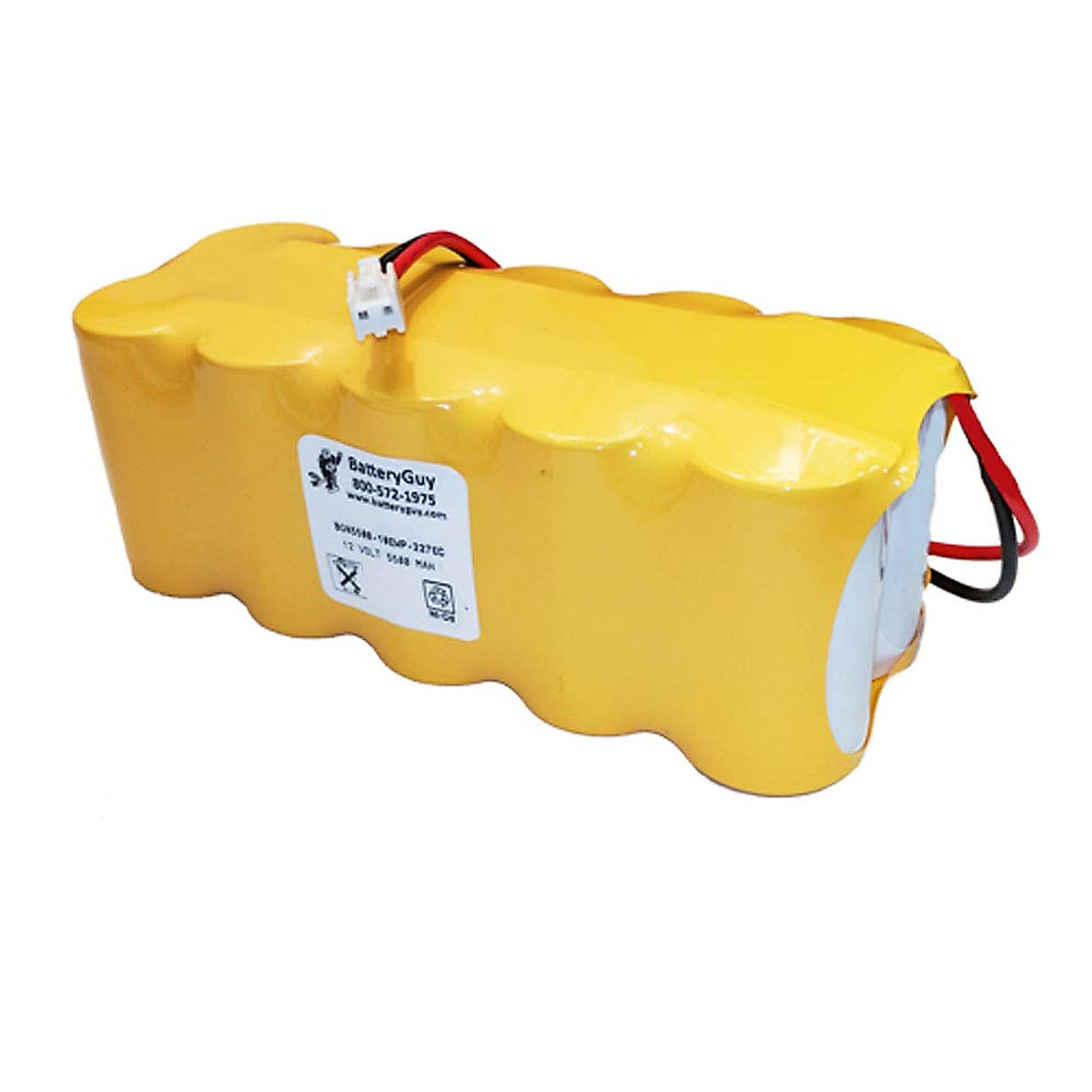 BatteryGuy 1000030118 REV3 Replacement 12V 5500mAh-227ec Nickel Cadmium Emergency Lighting Battery Brand Equivalent (Rechargeable)