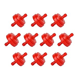 CARBBIA 10 Pack Lawn Mower 1/4 Inch Inline Gas Fuel Filter for B&S 298090 298090S for John Deere AM107314 LG298090 LG298090S PT4265 for Toro 42-5240 56-6360