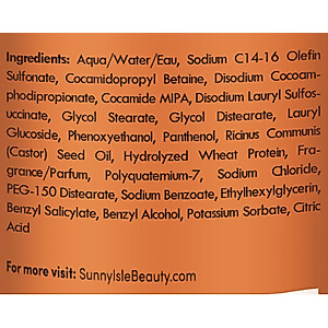 Sunny Isle Jamaican Black Castor Oil Extreme Hydrating Shampoo, Orange, 10 Fl Oz, Packaging May Vary