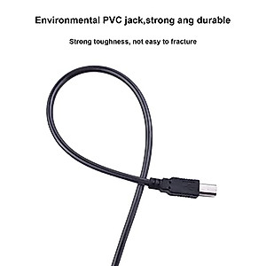Toeasor USB Printer Cable Compatible with Brother Epson XP-440 XP-430 XP-420 Workforce Pro WF-3720 WF-2760 Canon Pixma MX922 MX492 MG3620 HP Officejet Pro 6978 4630 4650 HP Envy Printer (Black, 5FT)