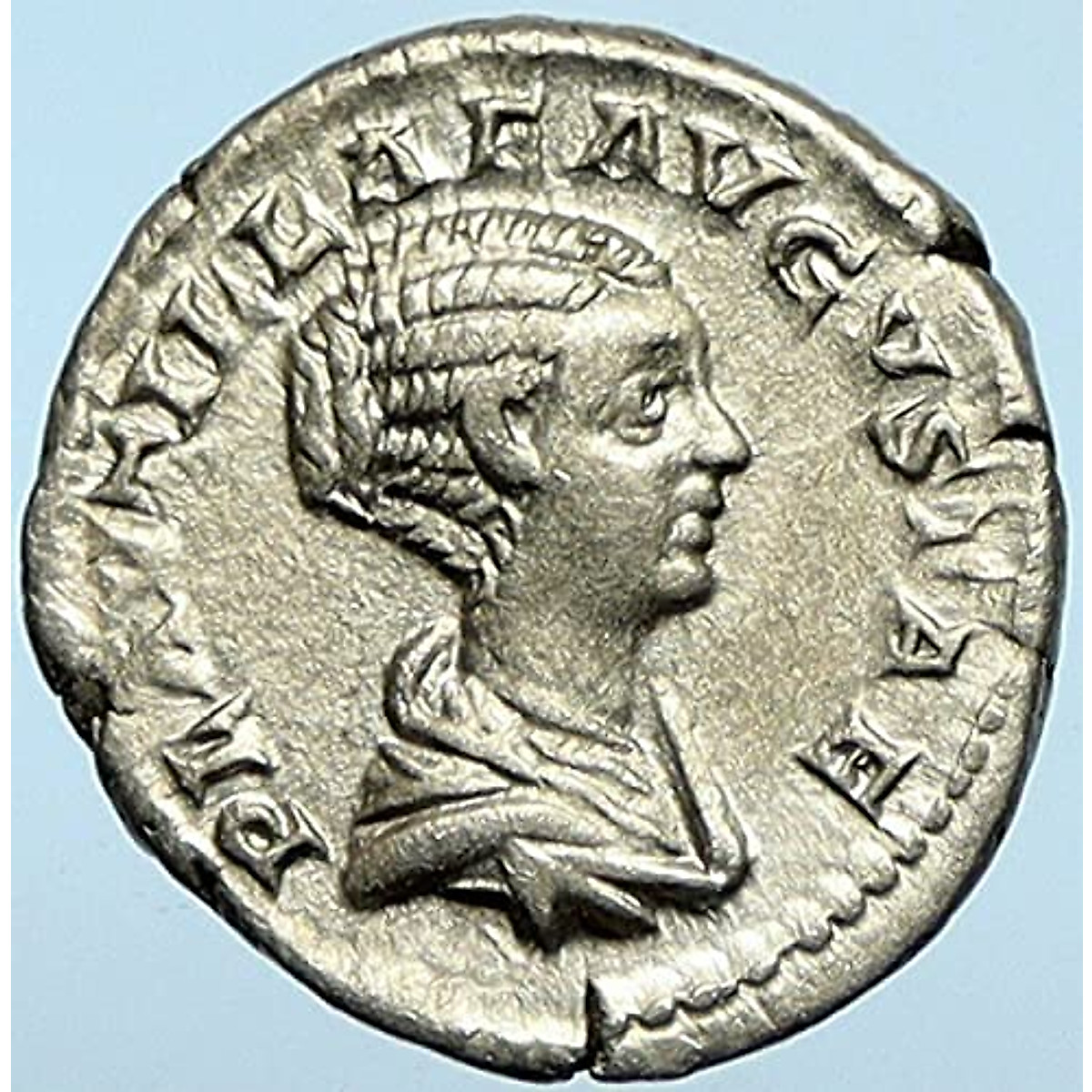 1655 IT PLAUTILLA & CARACALLA Marriage AR 202AD Ancient O Denarius Good NGC