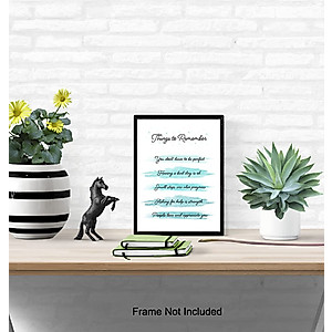 Inspiration Motivation Wall Art & Decor - Self-love Empowerment Personal Growth Motivational poster 8x10 - Self-help Affirmations decoration - Positive Quotes Wall Decor - Encouragement Gift For Women