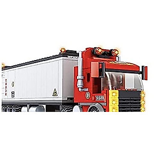 General Jim's Semi Truck Building Blocks Nicely Detailed Realistic Toy Truck Modular Building Block Bricks Model Truck or Toy Set Brick Truck for Teens and Adults