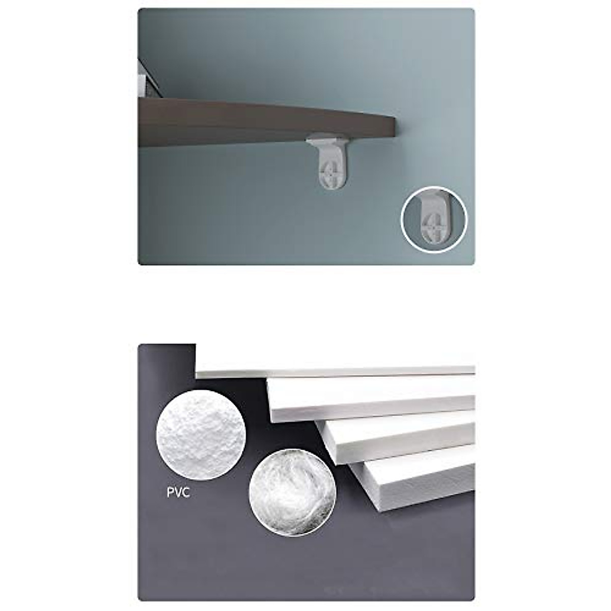 RomanticDesign Modern Wood Corner Wall Shelves, Corner Display Floating Corner Shelf for Bedroom Office Home Décor Accents Set of 3 (11.8") White