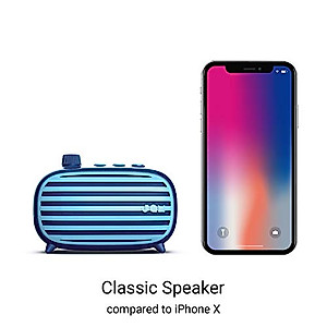 Jam Retro Classic Blutooth Speaker, 10 Hours Play Time, Aux-in Port, USB Charging, Blue