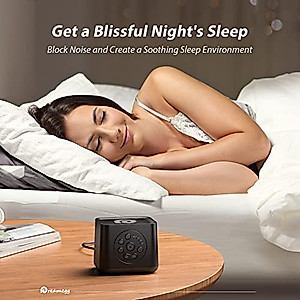 White Noise Machine - Dreamegg Sleep Sound Machine for Baby, 21 Natural & Soothing Sounds with Baby Shushing, Lullabies, Rain Ocean, Timer or Continuous, Compact Sleep Machine for Baby Kids Adult