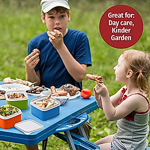 Baby/ Toddler/ Kids Stainless Steel Insulated Food Storage Container Small Leak Proof Lunch Box- 3 pk. 8 oz Snack Containers- Square Thermal Food Container With Airtight Lid On The Go, School, Daycare