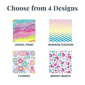 Let's Make Memories Personalized Kids Backpack with Lunch Box (Optional) - Purple, Bright Hearts