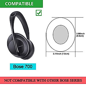 Replacement Earpads for Bose 700, JARMOR Memory Foam Ear Cushion Cover for Bose Noise Cancelling Wireless Bluetooth Headphones 700, NC700 ONLY (Black)