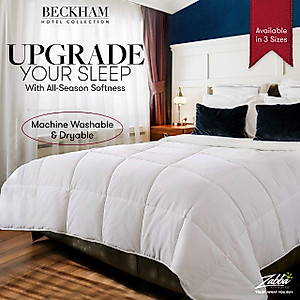 Beckham Luxury Linens Full/Queen Size Comforter - 1600 Series Down Alternative Home Bedding & Duvet Insert - Slate Gray