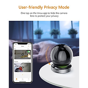 Imou Security Camera Indoor 1080P WiFi Camera (2.4G Only) 360 Degree View Smart Camera with Night Vision, 2-Way Audio, Smart Tracking, Sound Detection, Spotlight & Siren and Ethernet Port, Rex 2MP