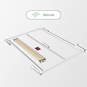 Novilla 14 Inch Bed Frame Queen Size, Metal Bed Frame with Storage,Queen Platform Bed Frame No Box Spring Needed, Wooden Slats Support, Heavy Duty, Easy Assembly, White