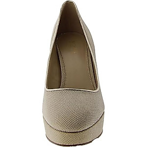 Michael Kors Chantal Platform Pump Pale Gold 7 M