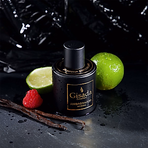 Gisada Ambassador Intense Cologne for Men - Perfume for Men with Strong, Masculine Scent & Classic Fragrance - Lasting Scent with Warm, Citrusy, Spicy, Oriental Notes - Made in Switzerland, 1.7 fl.oz.