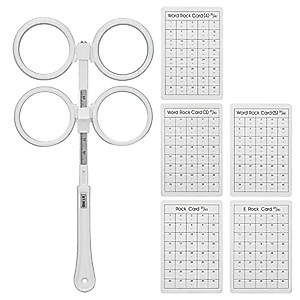 Optical Flipper Plastic Adjustable Optometry Flip Lens Instrument with Vision Test Card, for Myopia, Amblyopia, Astigmatism, Hyperopia(±100)