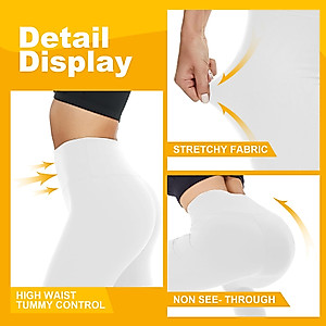 Opuntia 2 Pack Fleece Lined High Waisted Leggings for Women - Warm Winter Pants Tummy Control Yoga Hiking Running Tights