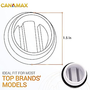 Canamax SP1022C Pool Filter Drain Plug Premium Replacement Part Compatible with Hayward Pentair Pool Filter - Pack of 7