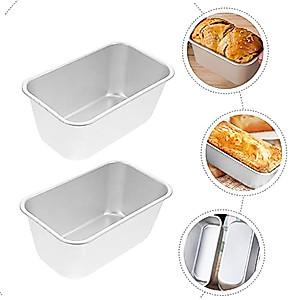 UPKOCH 4 pcs Toast Bread Box bread baking pan rectangular bakeware toast maker loaf pan cake baking tray non stick bakeware rectangular baking pan paper cup aluminum alloy rectangle