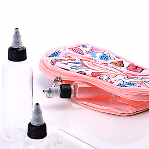 Cheeren 12Pcs 5oz/150ml Plastic Squeeze Dispensing Bottles with Black Twist Cap, Multi Purpose Bottle for Crafts, Art, Glue, Liquid，Kitchen,Household