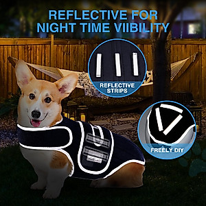 Dog Back Brace Arthritis, Adjustable ivdd Pet Support and Rehab Harness for Spinal Injury for Dachshund, Soft Hip Leg Support Helps Pain Relief, Corgi Spinal Surgical Recovery and Rehabilitation (M)