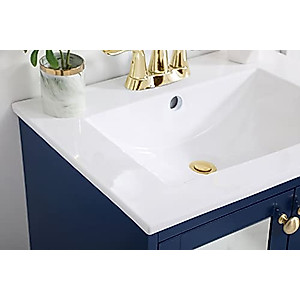 Elegant Kitchen and Bath 24 inch Bathroom Vanity Cabinet - Blue