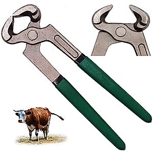 CARLAMPCR Hoof Trimmers Goat Hoof Trimming Shears Nail Clippers, Horse Farrier Tool, Multi-Purpose Hoof Trimmers for Goats Sheep Pigs Cattle Horses, with Rubber Grip, Durable and Convenient