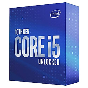 Intel Core i5-10600K Desktop Processor 6 Cores up to 4.8 GHz Unlocked  LGA1200 (Intel 400 Series Chipset) 125W