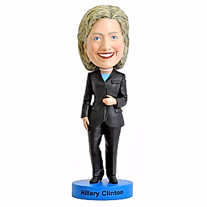 Royal Bobbles Hillary Clinton Bobblehead, Premium Polyresin Lifelike Figure, Unique Serial Number, Exquisite Detail