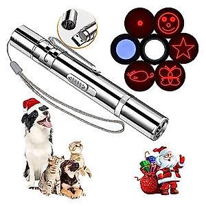 Bunny Rabbits Pointer Toy,Guinea Laser Pointer,7 Adjustable Patterns Laser,Cat Toy Pointer for Indoor, 5 Switchable Patterns,Red Light Hamsters Rats Pointer Toy,USB Charging Pointer Toy