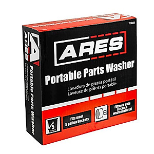 ARES 70922 - Portable Parts Washer - Easily Fits 5 Gallon Buckets - Degrease Small Parts and Tools