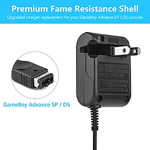 Charger for Gameboy Advance SP, AC Adapter for Nintendo DS Console, USB Power Cable for GBA SP Wall Travel Cord