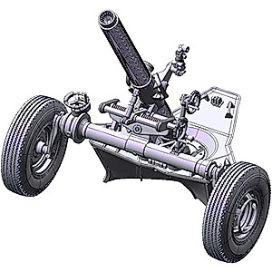 ファインモールド(FineMolds) Fine Mold FM59 1/35 Military Series Ground Self-Defense Force 4.7 inches (120 mm) Mortar RT w/Heavy Duty Tow Car Plastic Model Molded Color