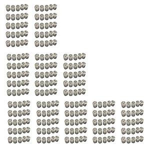 Gazechimp Pcs Clothes Hanger Size Color Garment Size Markers Kit, White